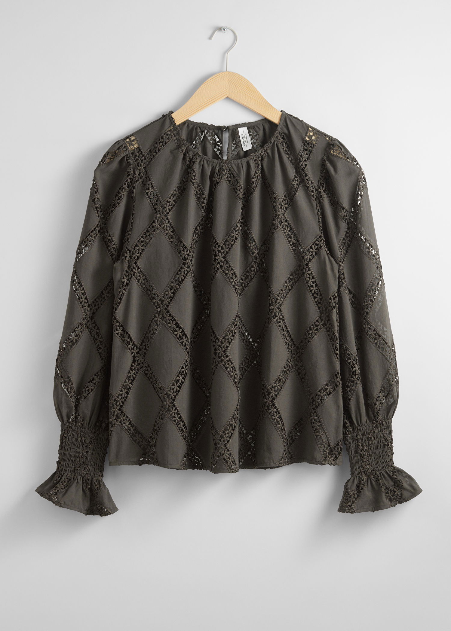 & OTHER STORIES Embroidered Frill-Cuff Blouse | endource