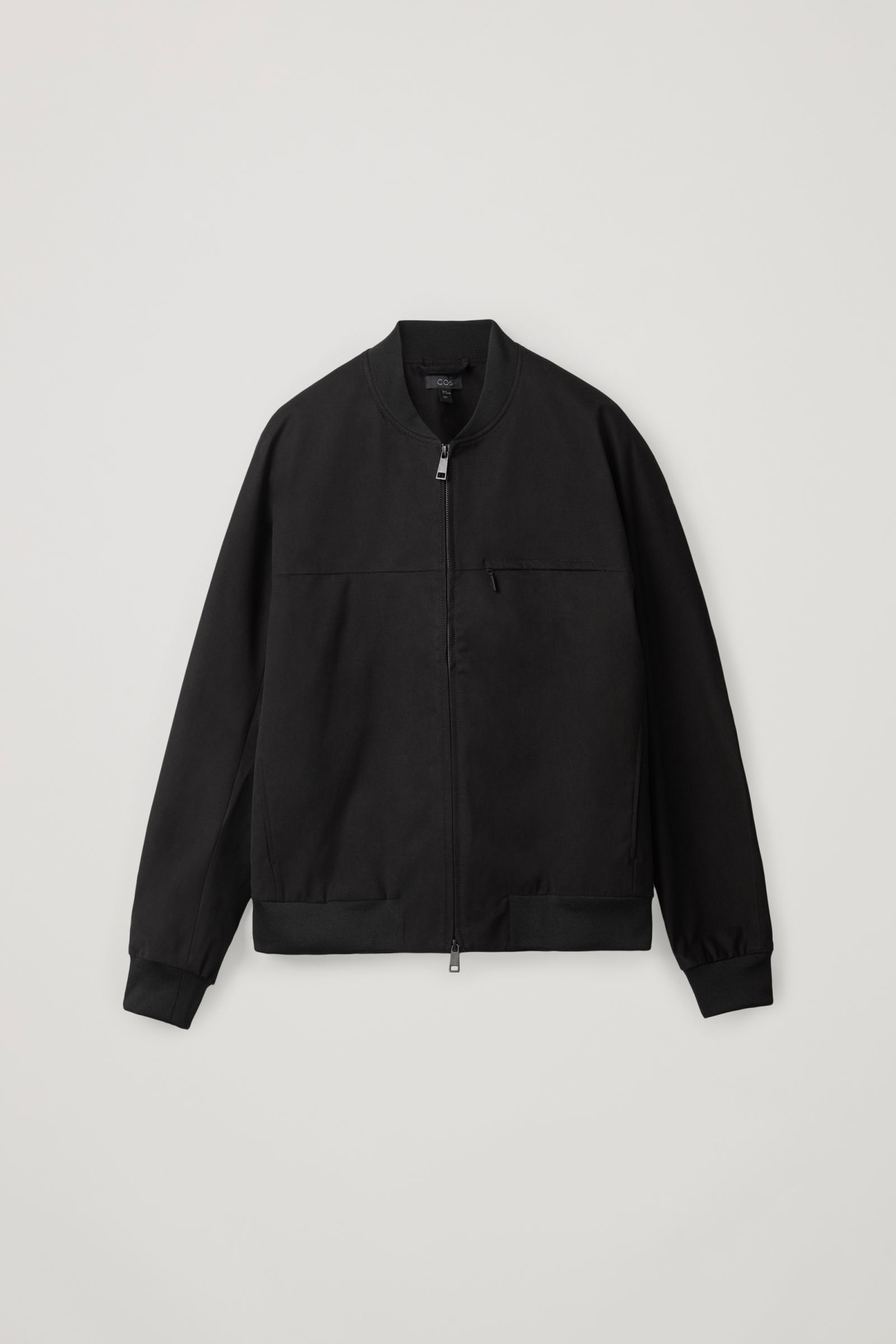 COS Moleskin Bomber Jacket in black | Endource