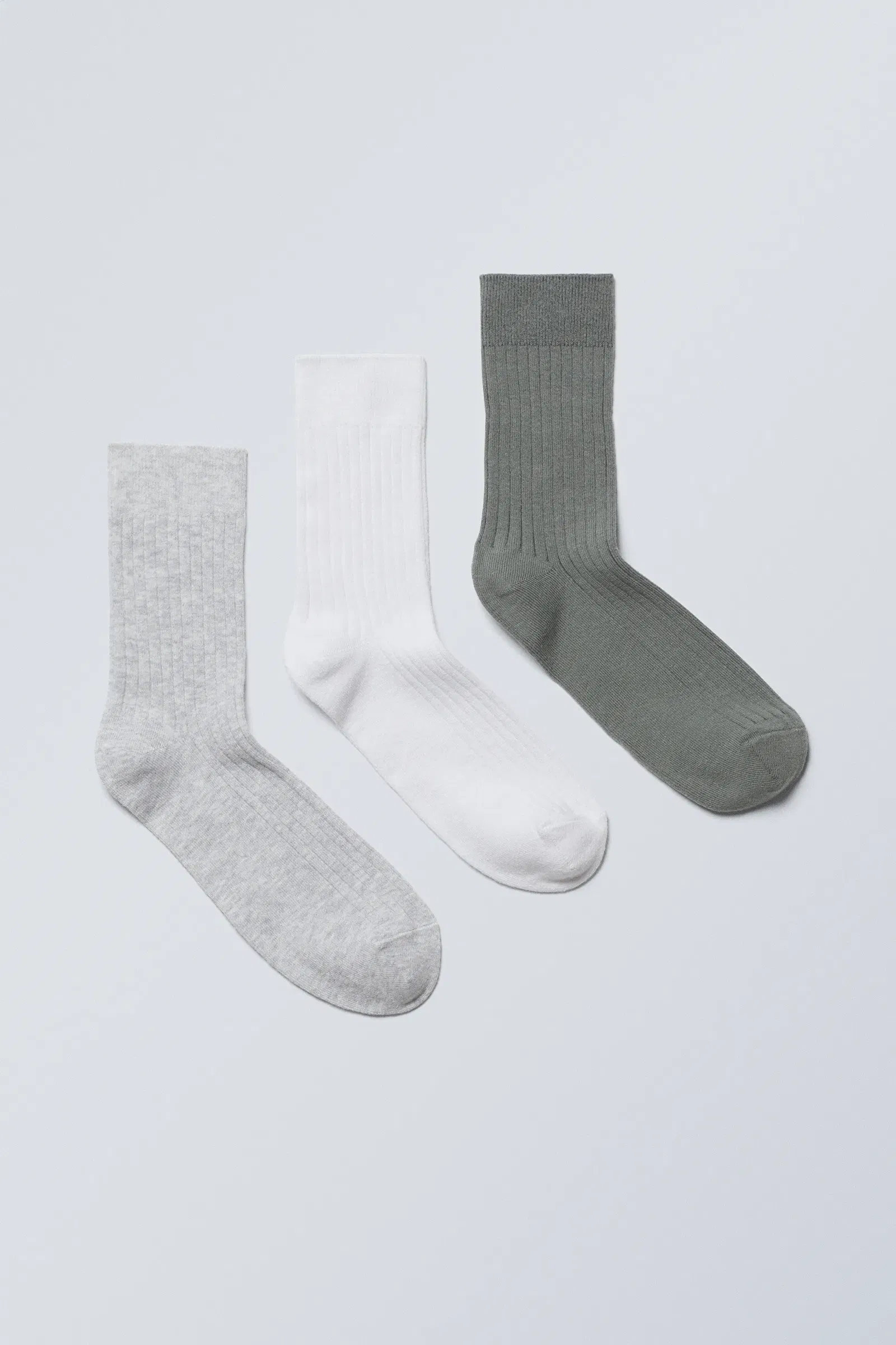 WEEKDAY 3-Pack Selma Socks in Dusty Accent Mix | endource