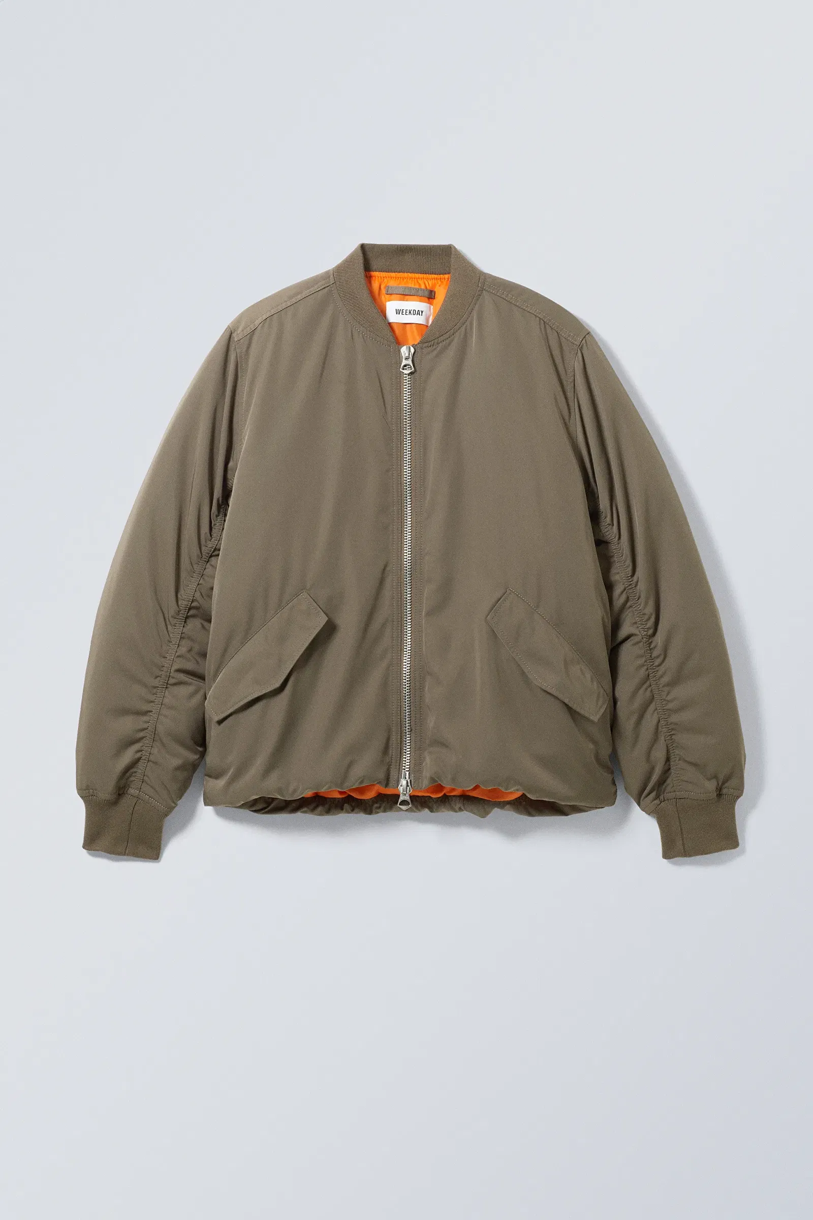 WEEKDAY Destiny Bomber Jacket in Dark Mole | endource