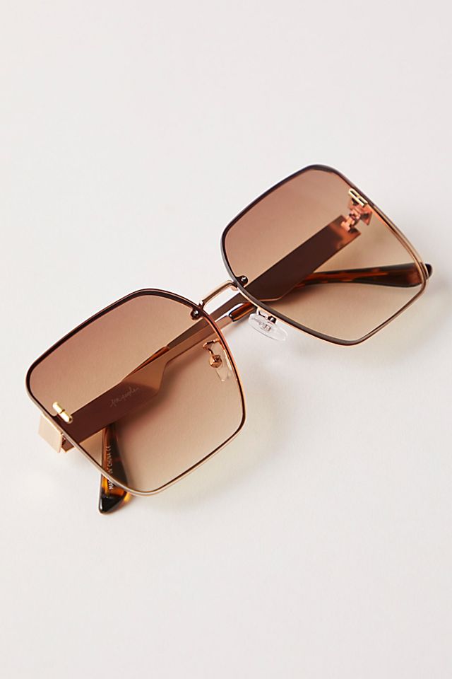 FREE PEOPLE Groovy Square Sunnies in Antique | endource