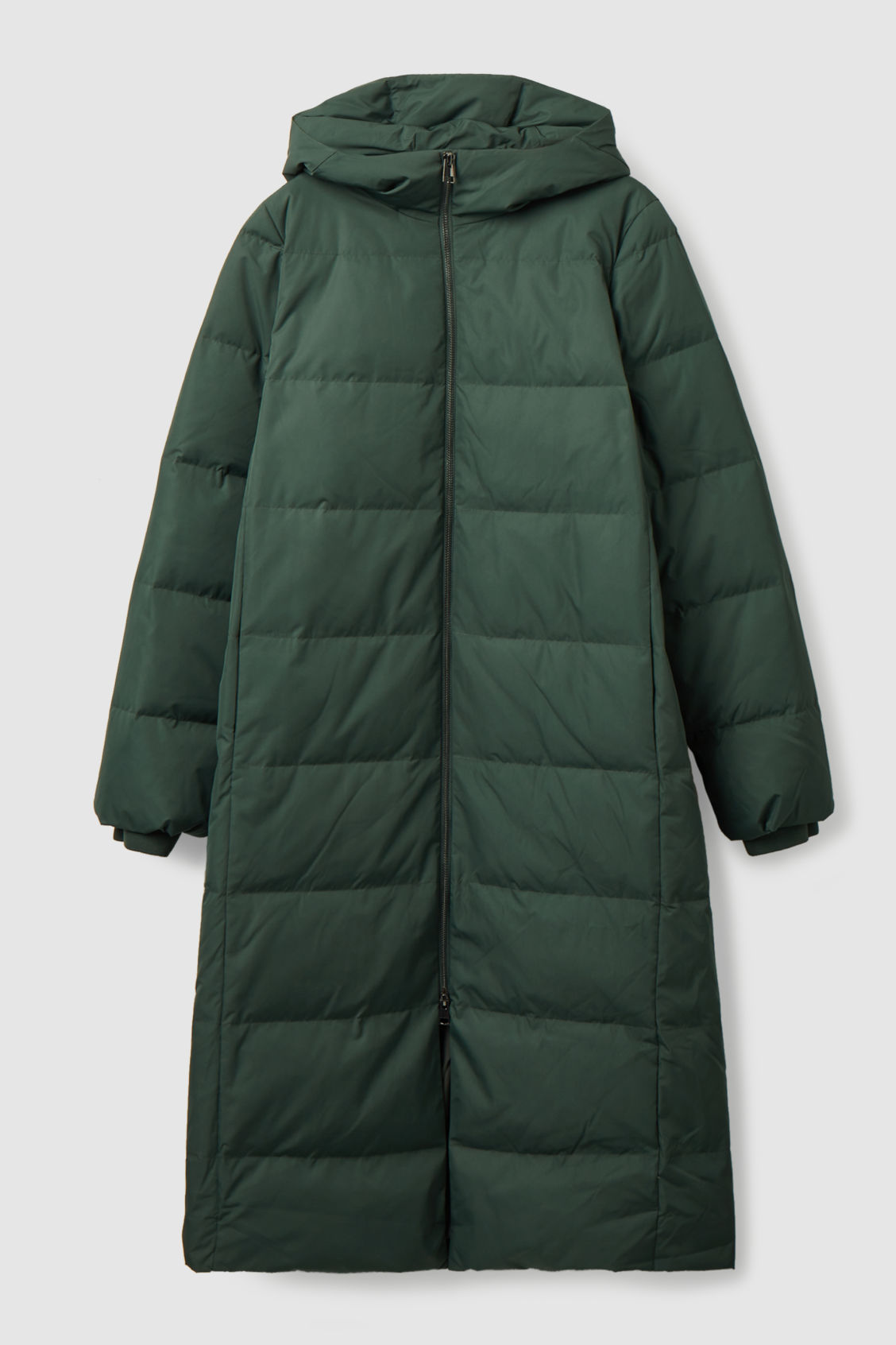 COS ReDown Longline Puffer Coat in TEAL | endource
