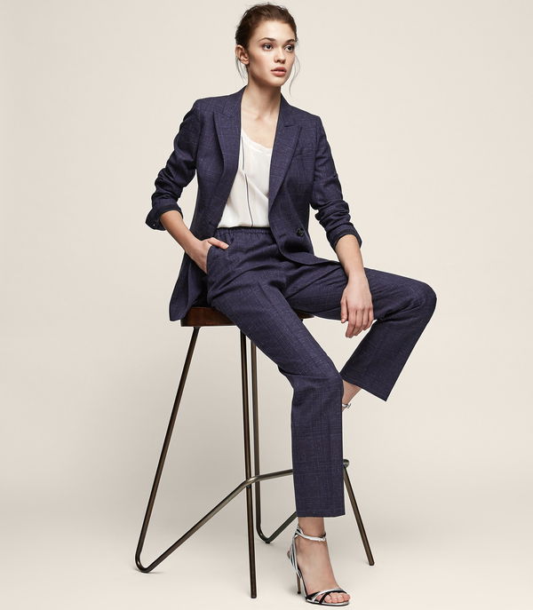 REISS Cora Trouser Elasticated Tailored Trousers | endource