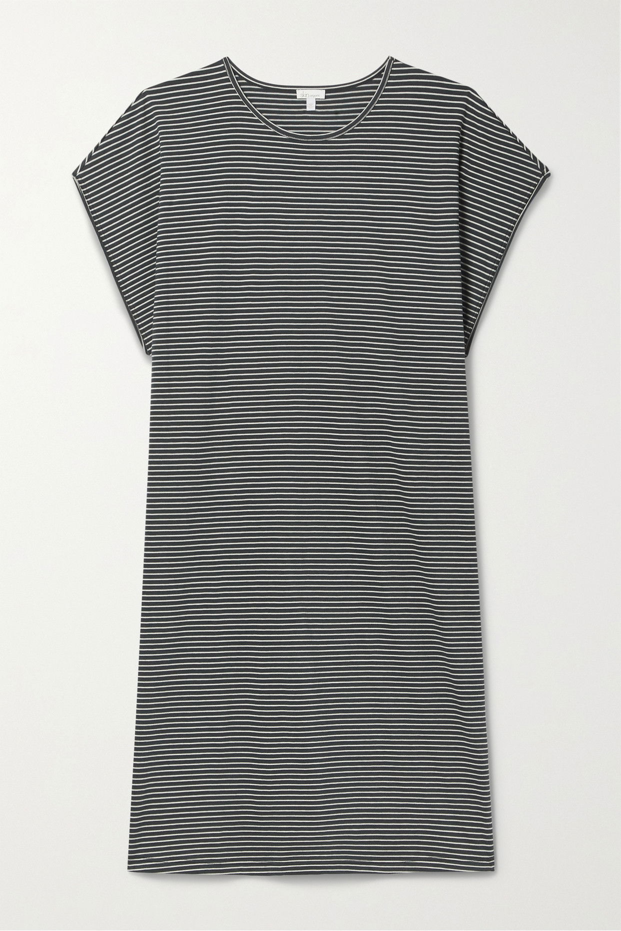 SKIN Cheyenne Striped Pima Cotton-Jersey Nightdress | endource