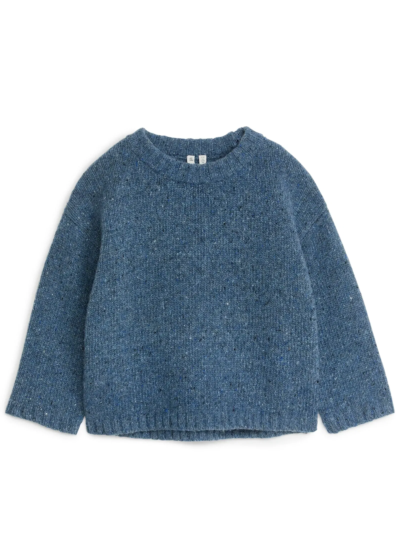 ARKET Neps Wool Jumper in Blue | endource