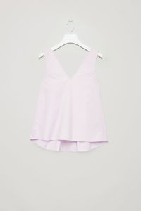 COS Low V-neck Pleated Top | endource