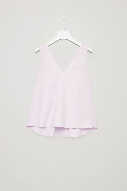 COS Low V-neck Pleated Top | endource
