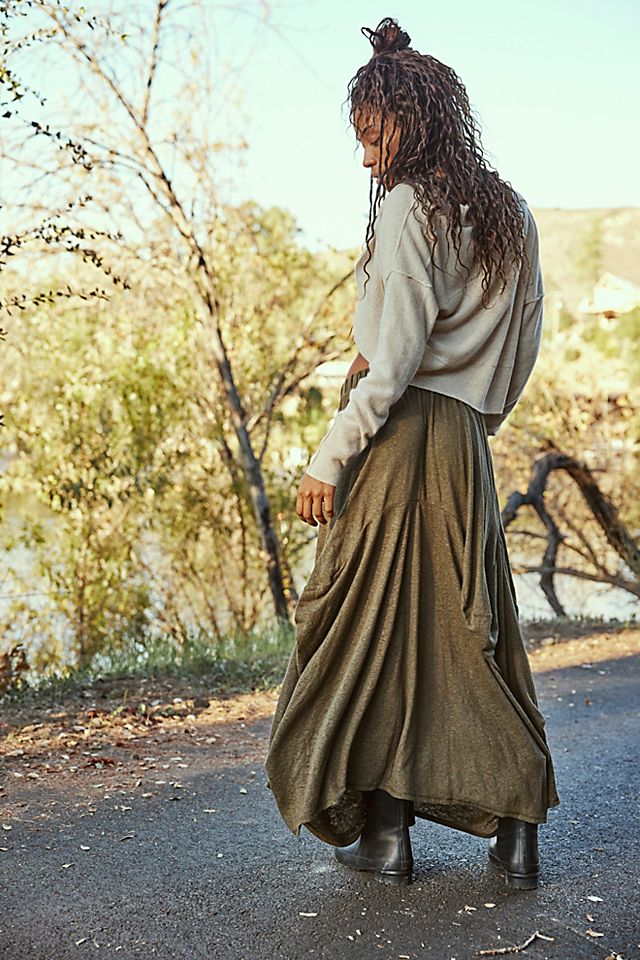 FREE PEOPLE Free-Est - Tessa Beach Skirt in Beech Leaves | endource