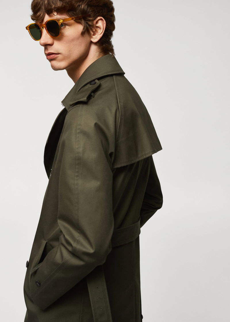 MANGO Classic Water-Repellent Trench Coat | endource