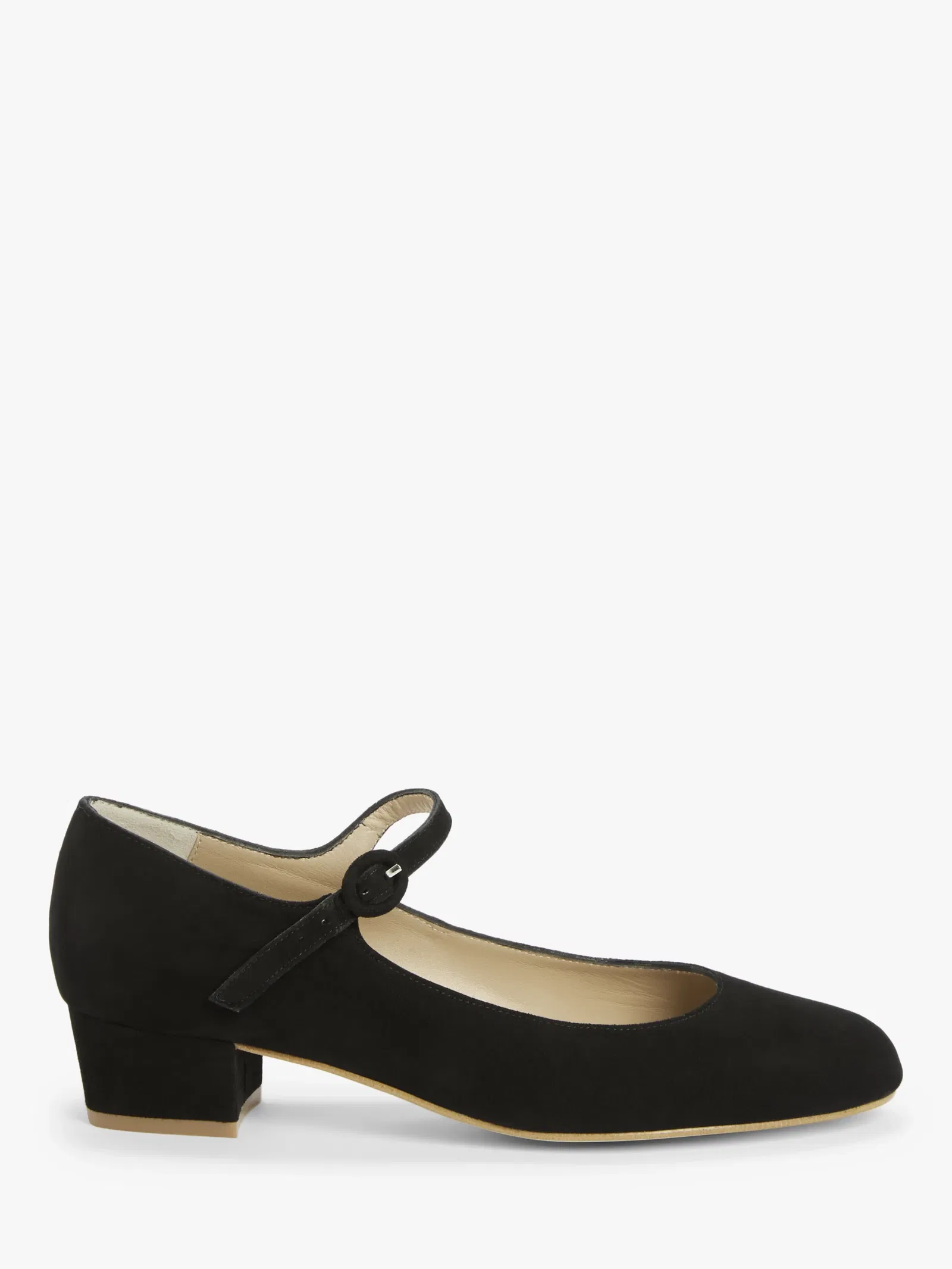 JOHN LEWIS Adora Suede Mary Jane Court Shoes in Black | Endource