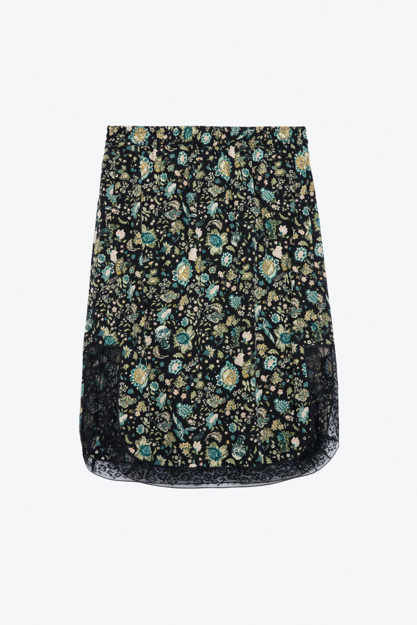 ZADIG & VOLTAIRE Jozy Silk Skirt in Black | endource