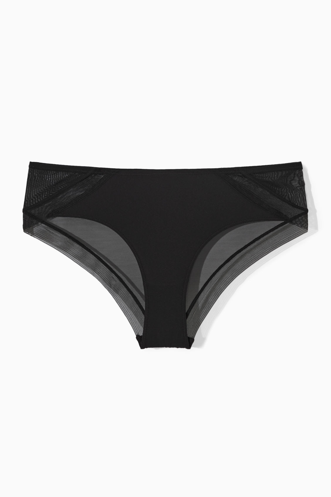 COS Mesh-Panelled Briefs in BLACK | Endource