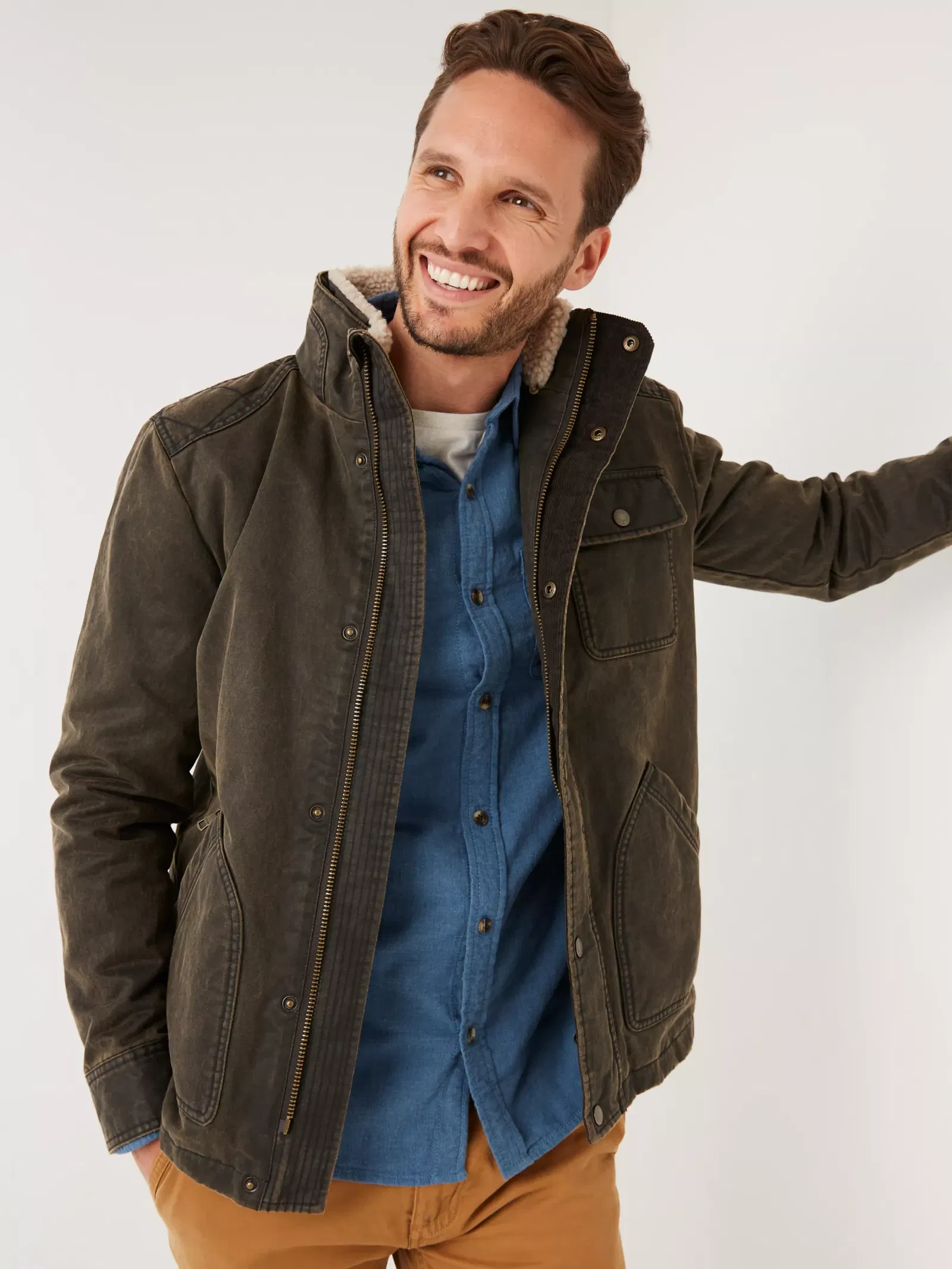 FATFACE Broadsands Jacket in Brown | endource