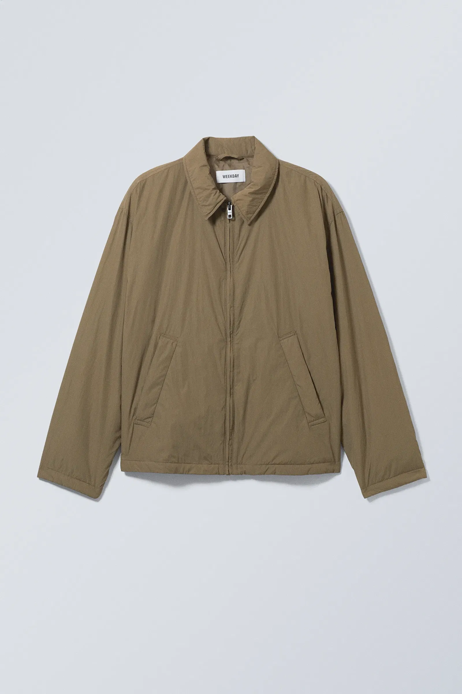 WEEKDAY Martin Nylon Jacket in Dusty Mole | endource