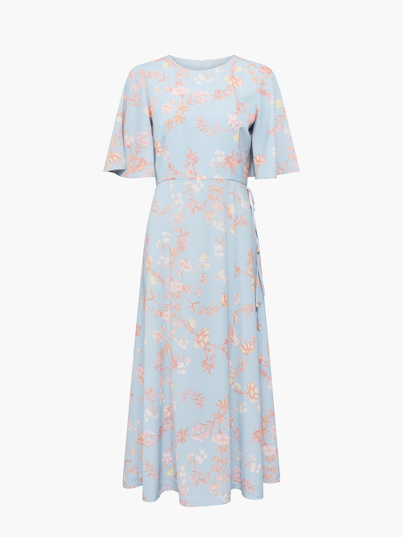 FRENCH CONNECTION Diana Verona Crepe Midi Dress in Forget Me Not Multi ...