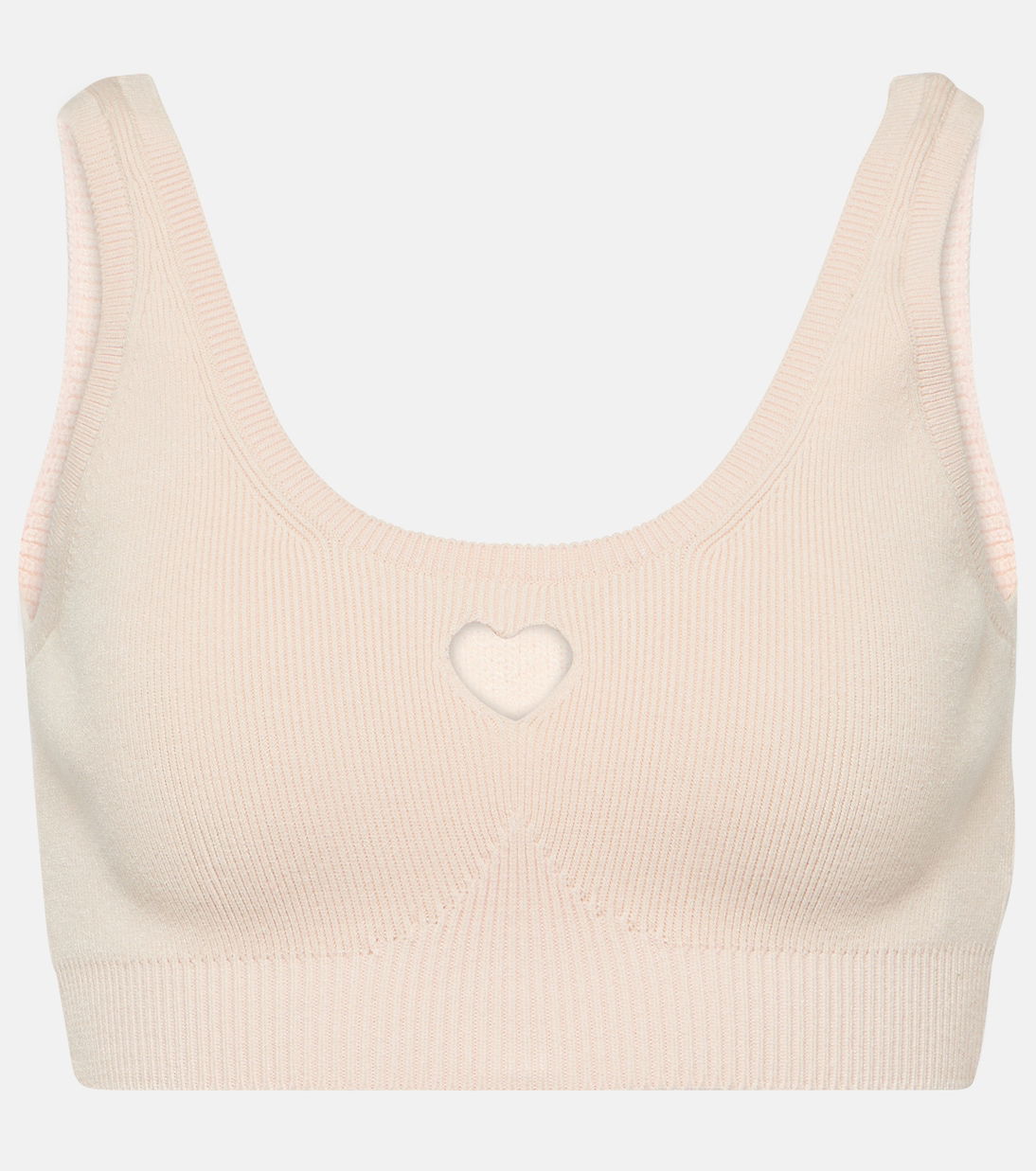 SIMONE ROCHA Love Heart Cutout Bralette in Red | endource
