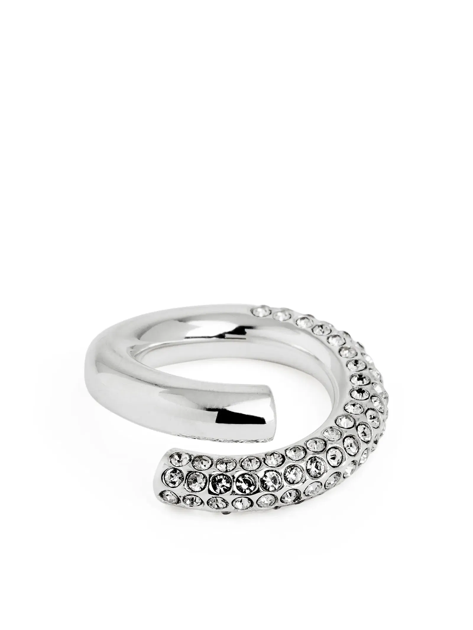 ARKET Silver-Plated Rhinestone Ring | Endource
