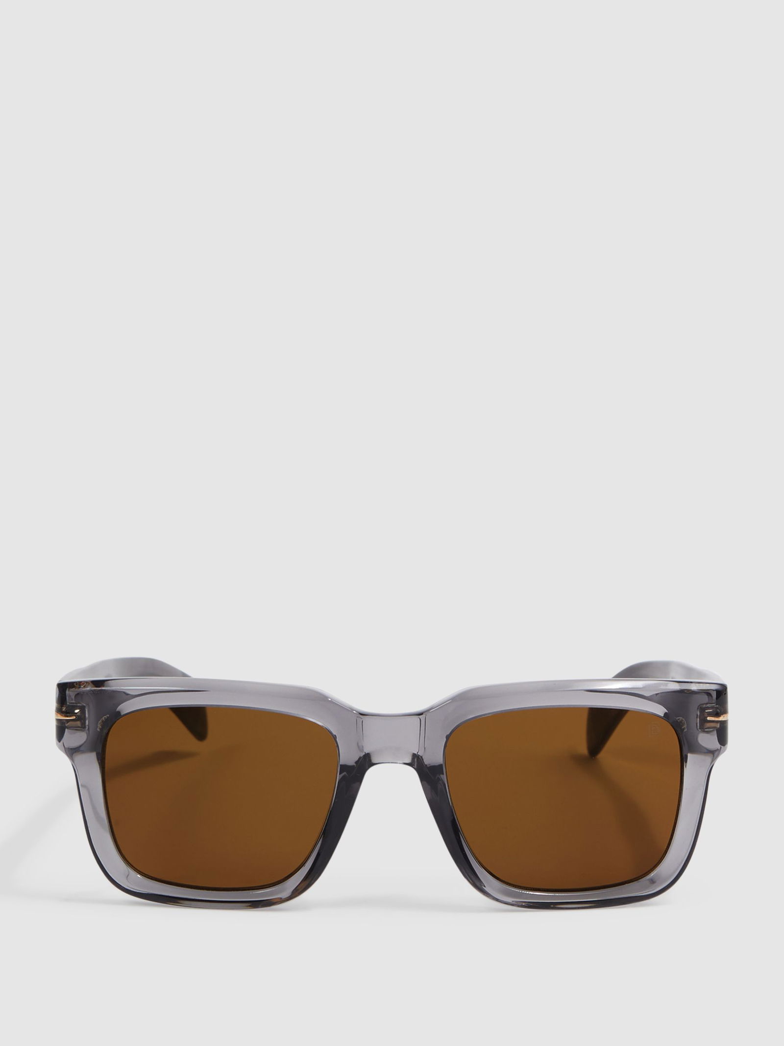 EYEWEAR BY DAVID BECKHAM Square Sunglasses in Grey | Endource