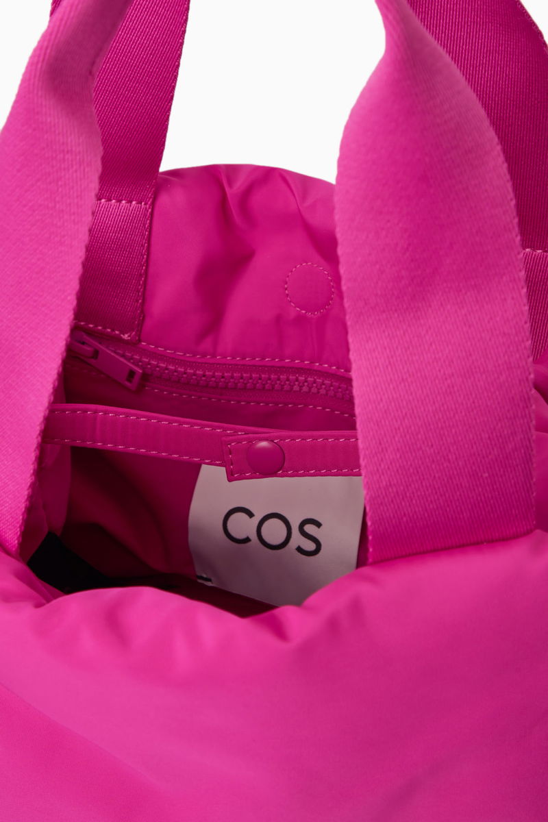 COS Padded Shopper Bag in PINK | Endource