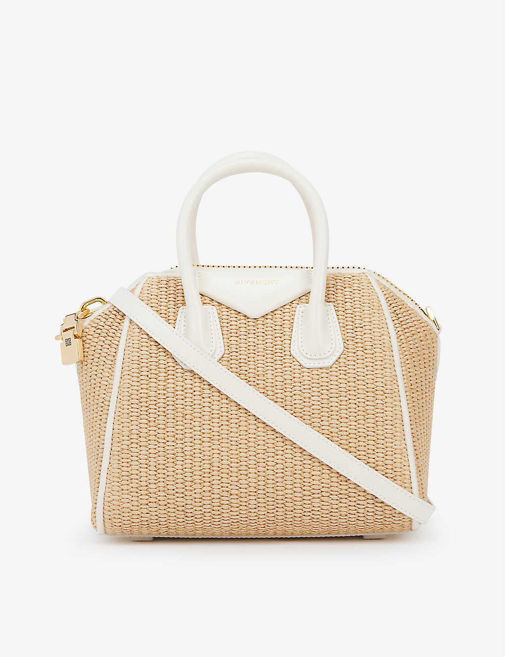 GIVENCHY Antigona Mini Raffia Tote Bag in NATURAL | Endource