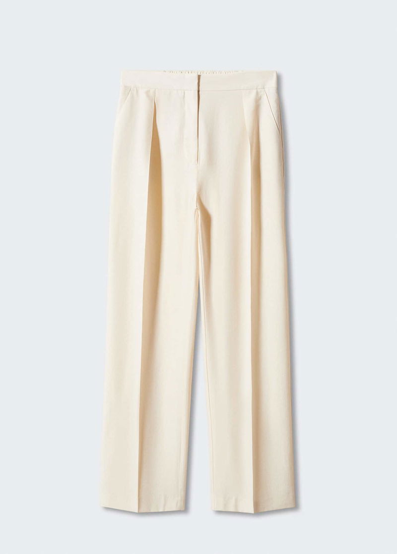 MANGO Pleat Straight Trousers | endource