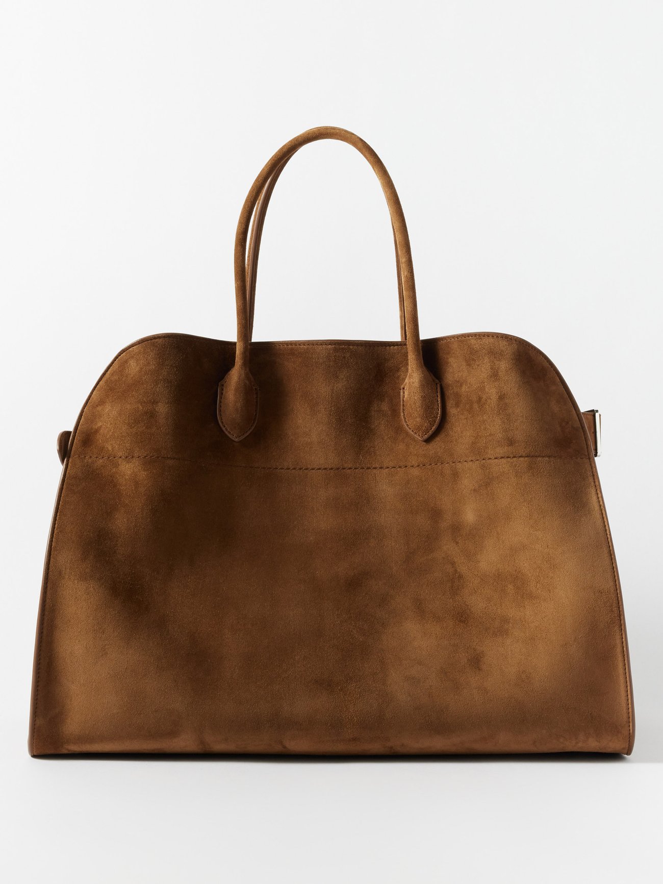 THE ROW Margaux 17 Suede Handbag | endource