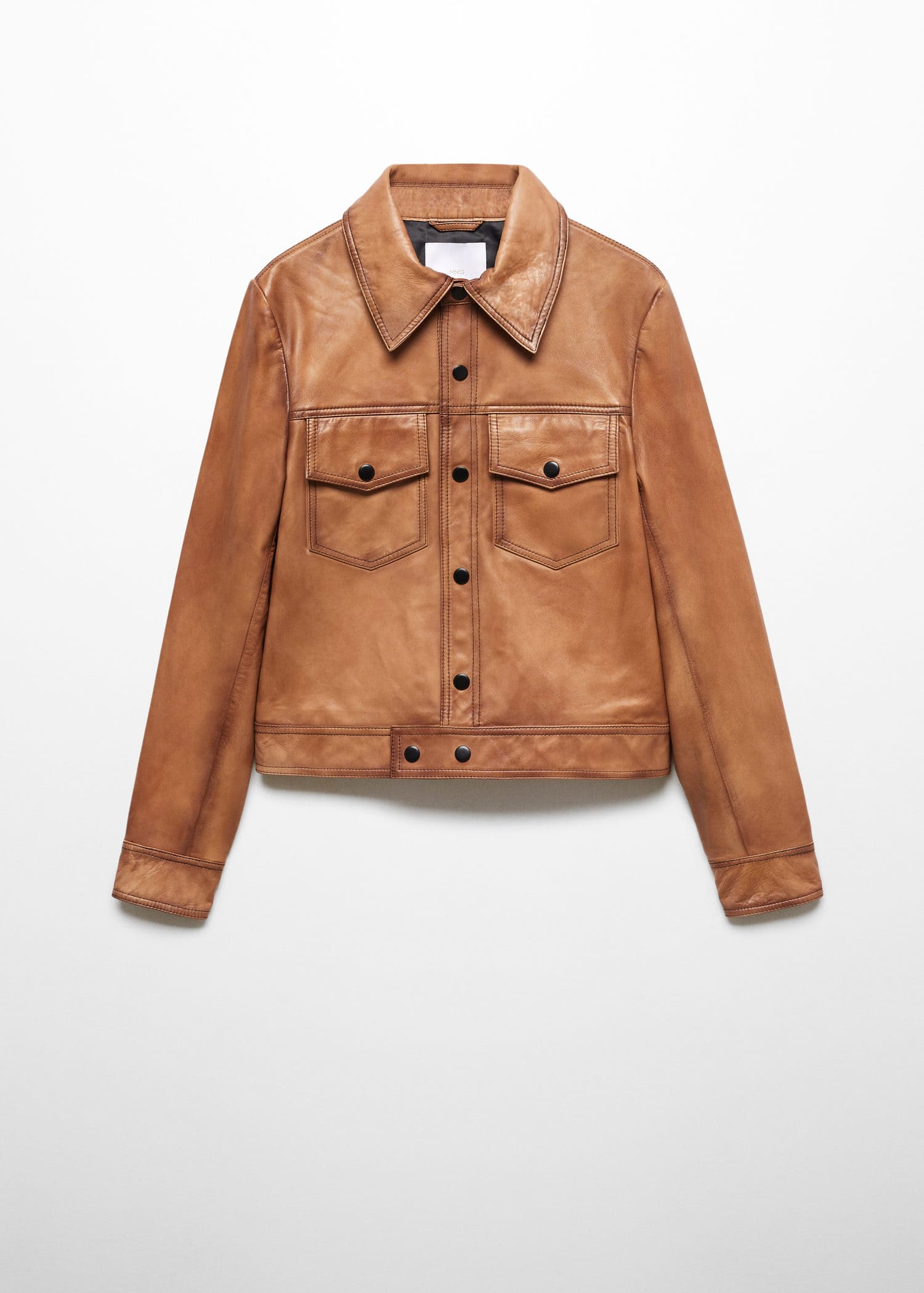MANGO Suede Jacket With Fur-Effect Collar | endource