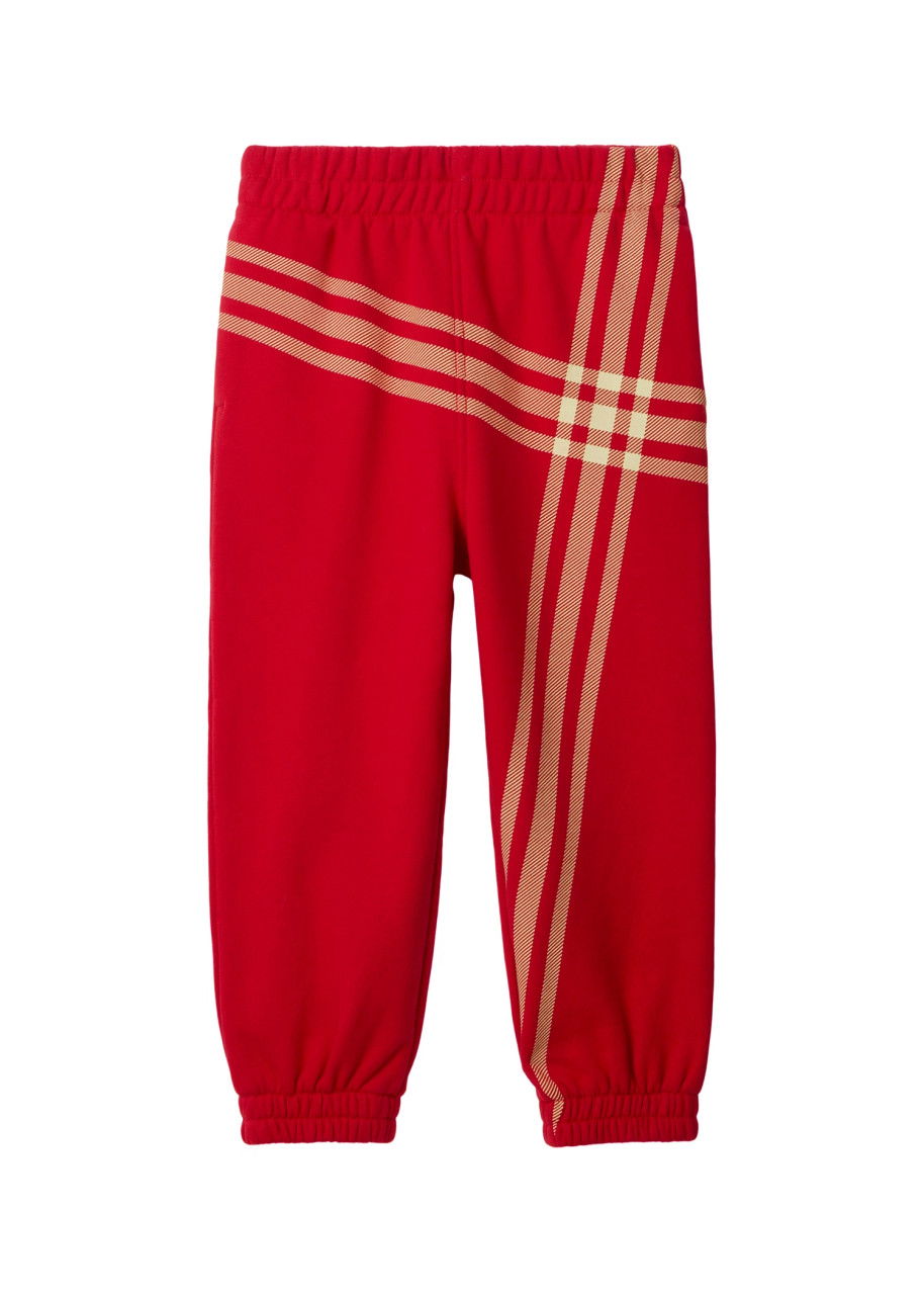BURBERRY Check Cotton Jogging Pants | endource