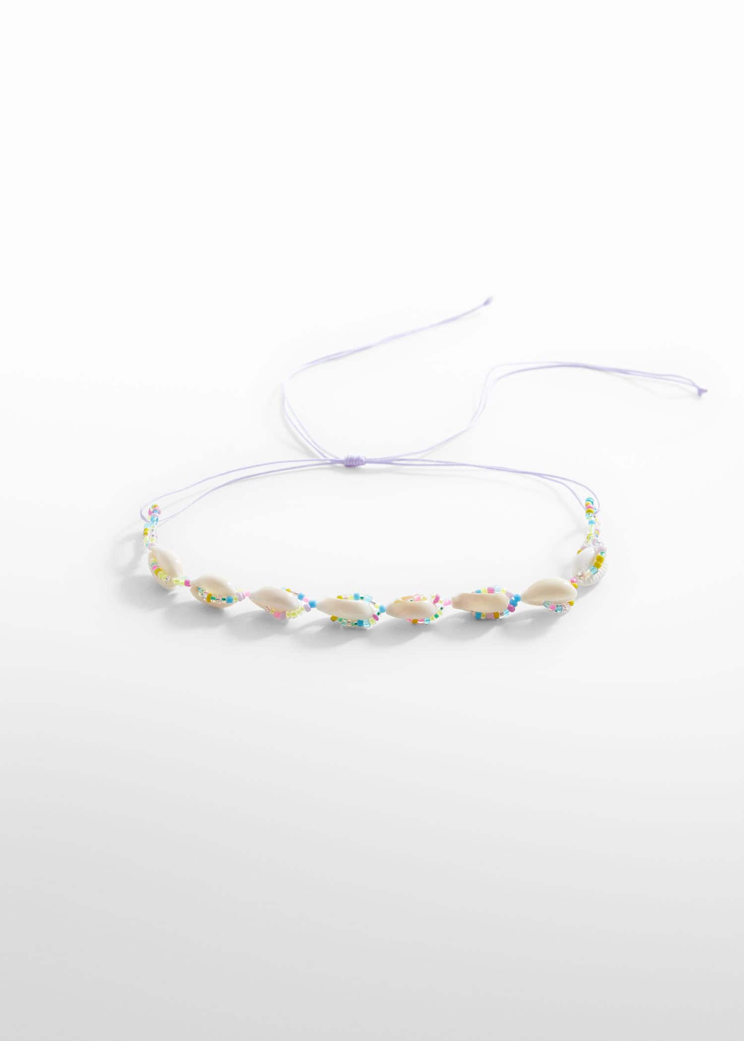 MANGO Shell Necklace in Pink | Endource