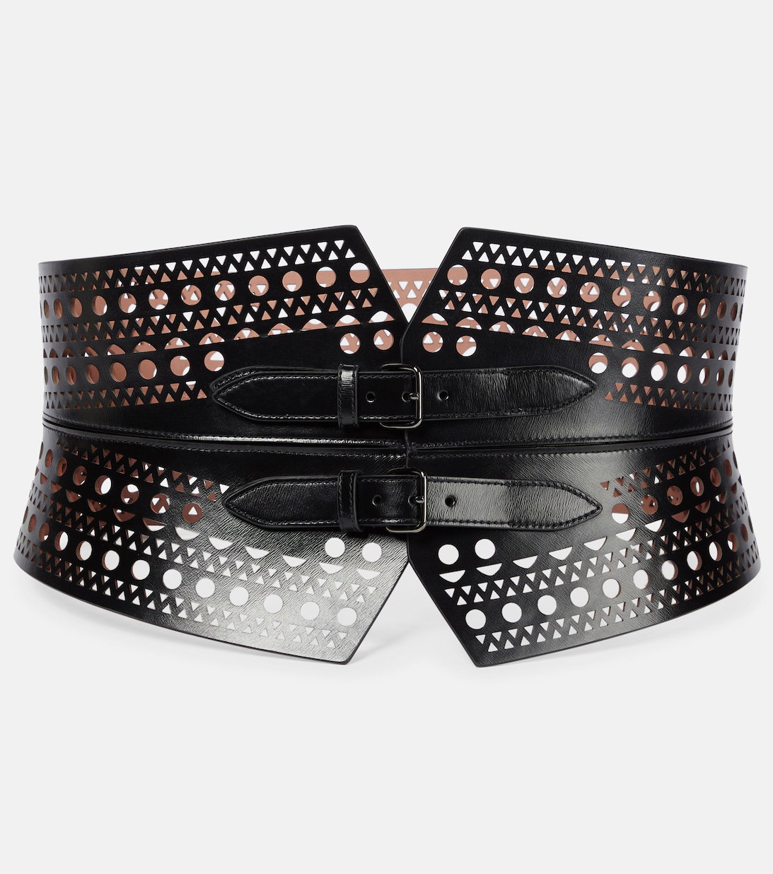 Alaïa Laser-Cut Leather Belt | endource