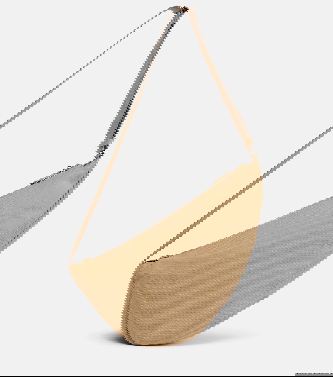 THE ROW Slouchy Banana Nylon Shoulder Bag in Beige | endource