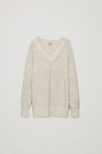 COS Deep V-Neck Knitted Jumper | endource