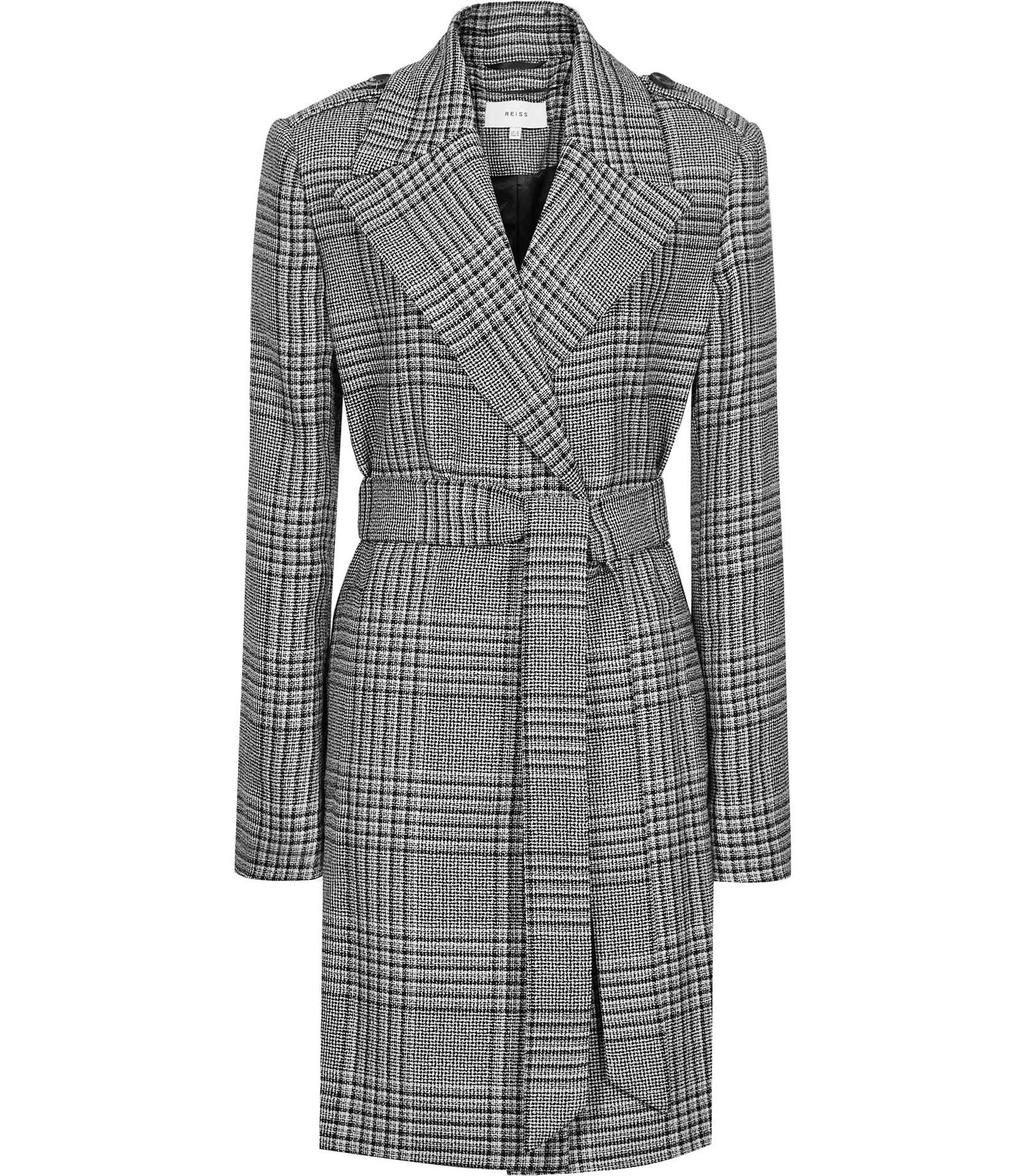 REISS Shelby Double-Breasted Mac | Endource