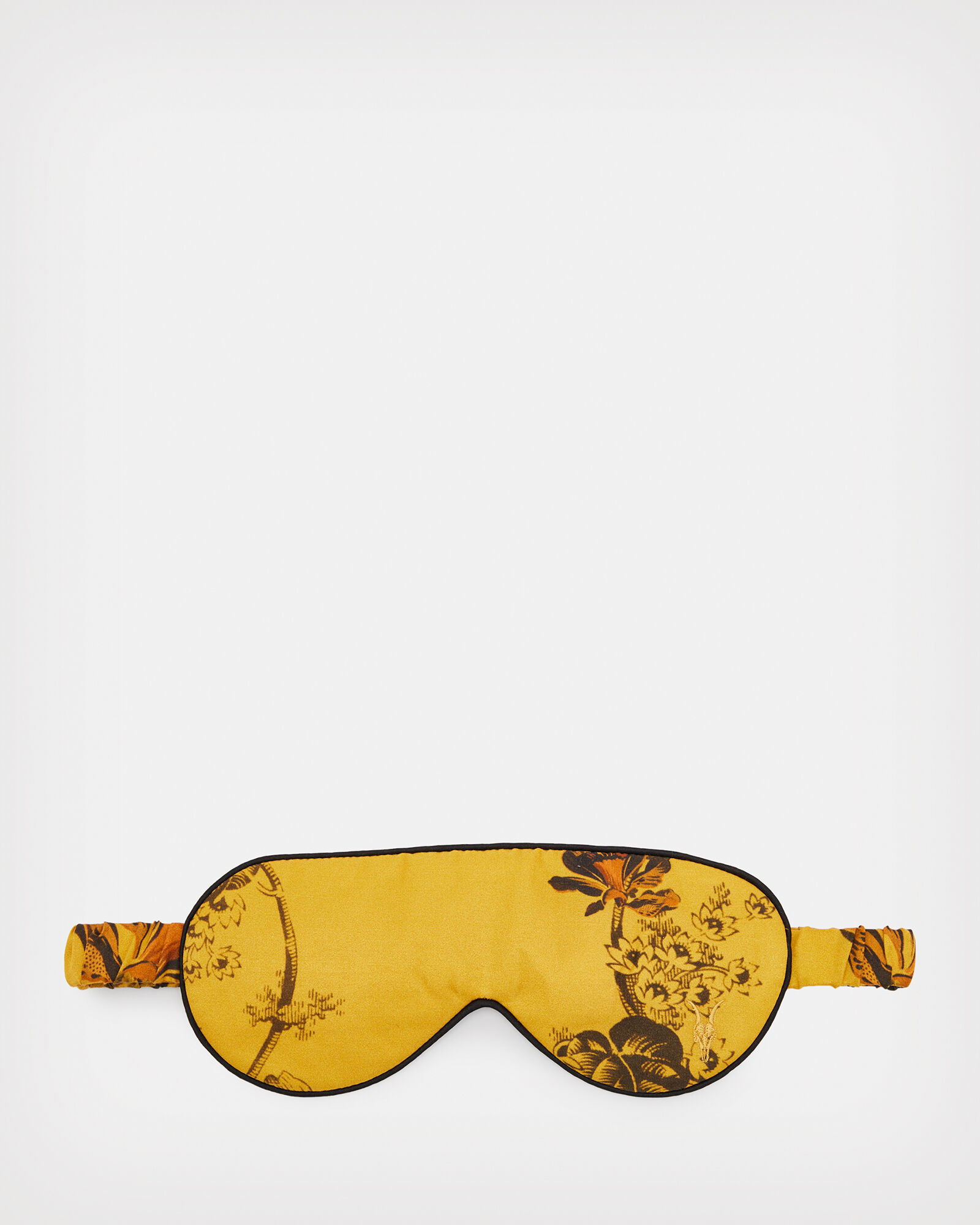 ALLSAINTS Lilly Silk Blend Eye Mask in Gold | endource