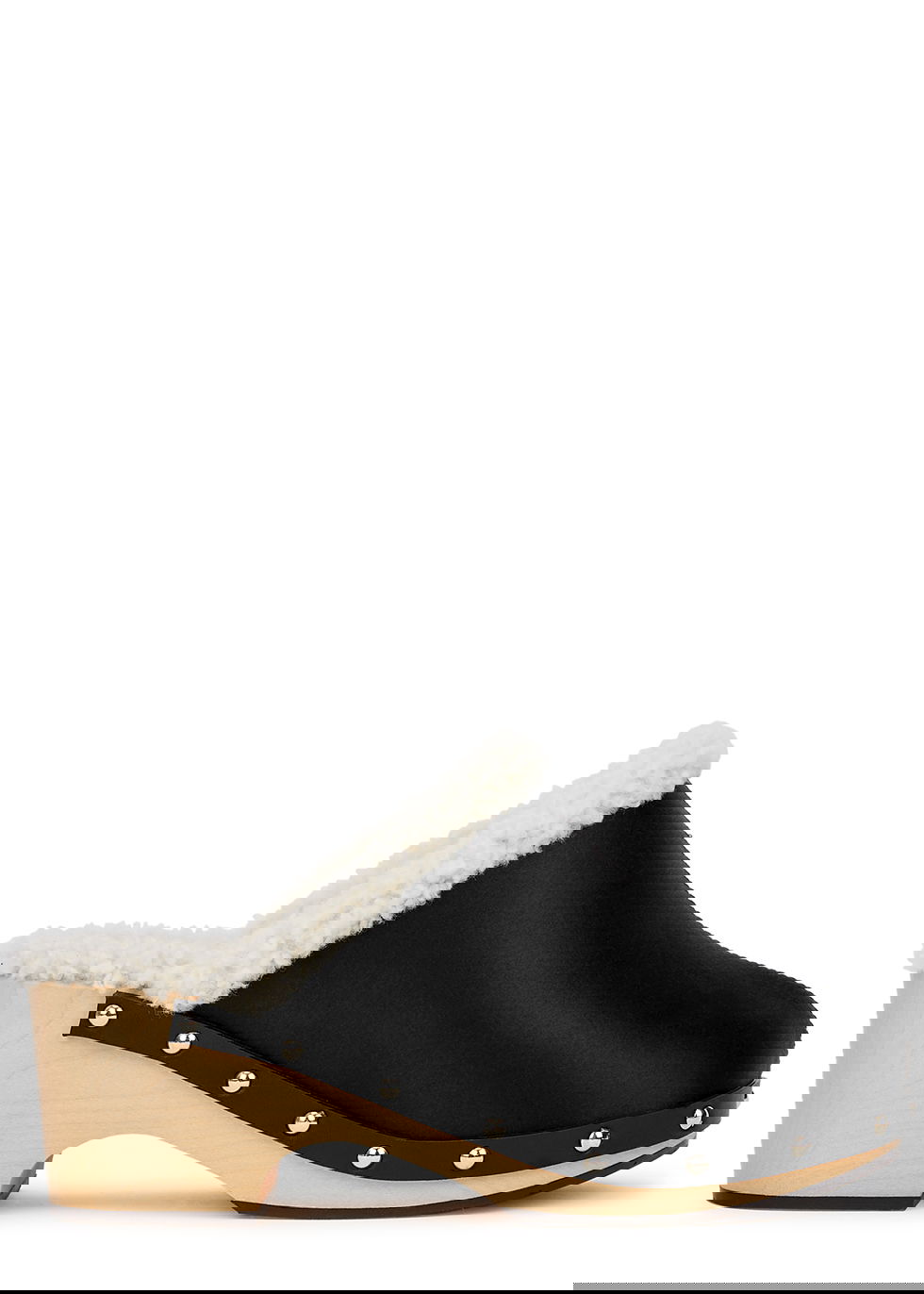 SLEEPER Matilda Sshearling-Lined Satin Clogs | Endource