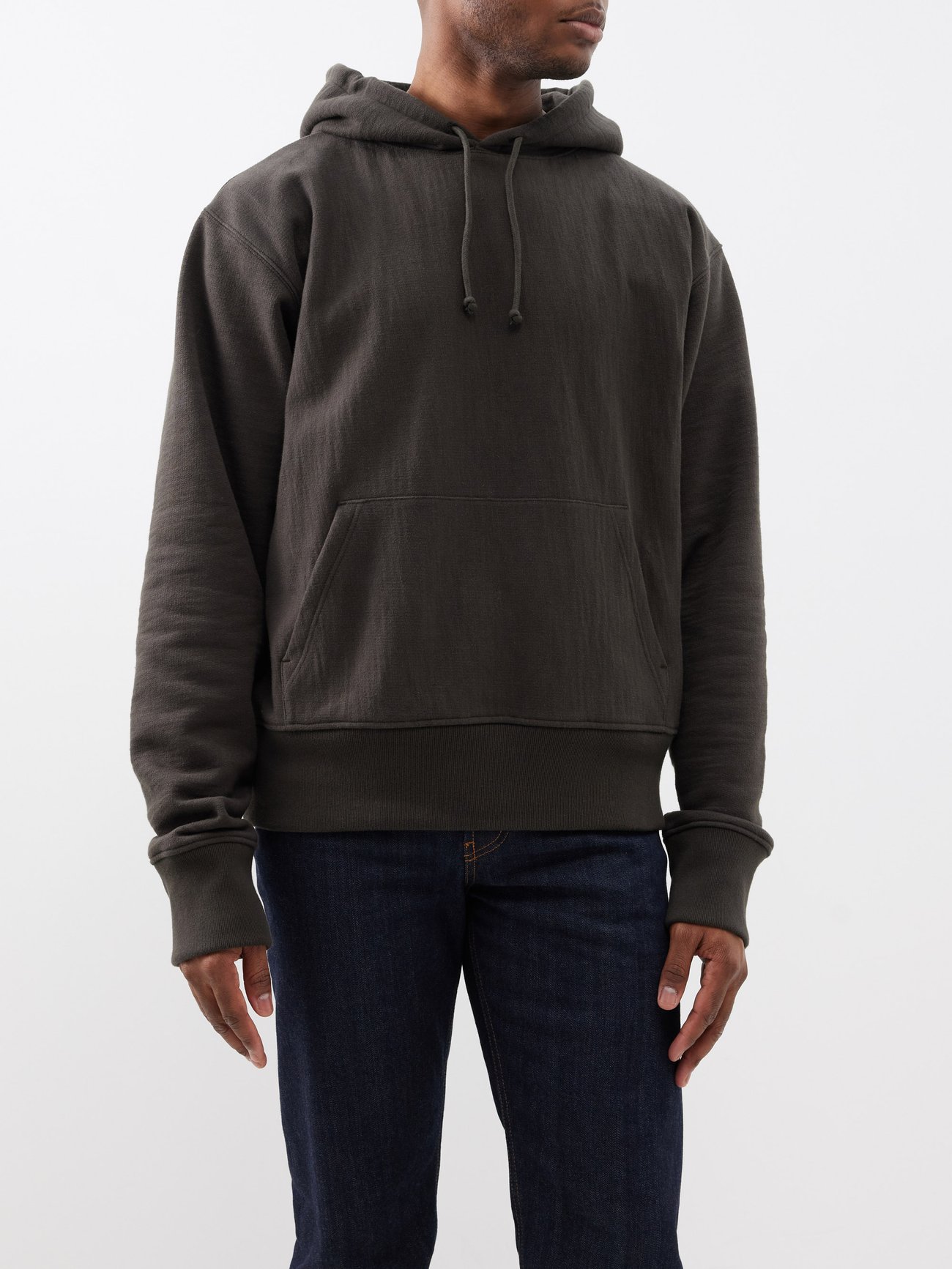 THE ROW Naoki Brushed-Cotton Hoodie | endource