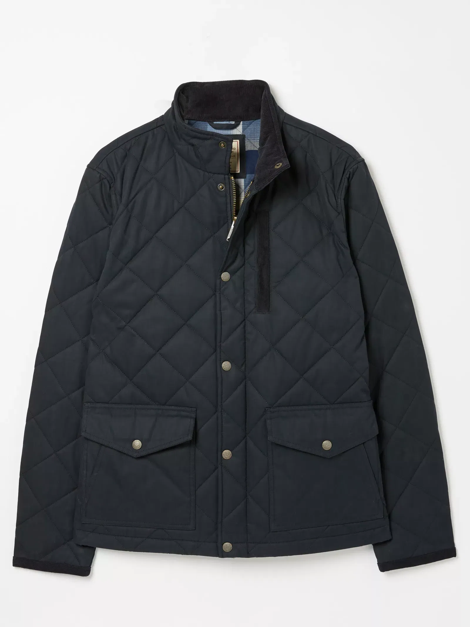 FATFACE Hayle Quilted Jacket in Navy | endource