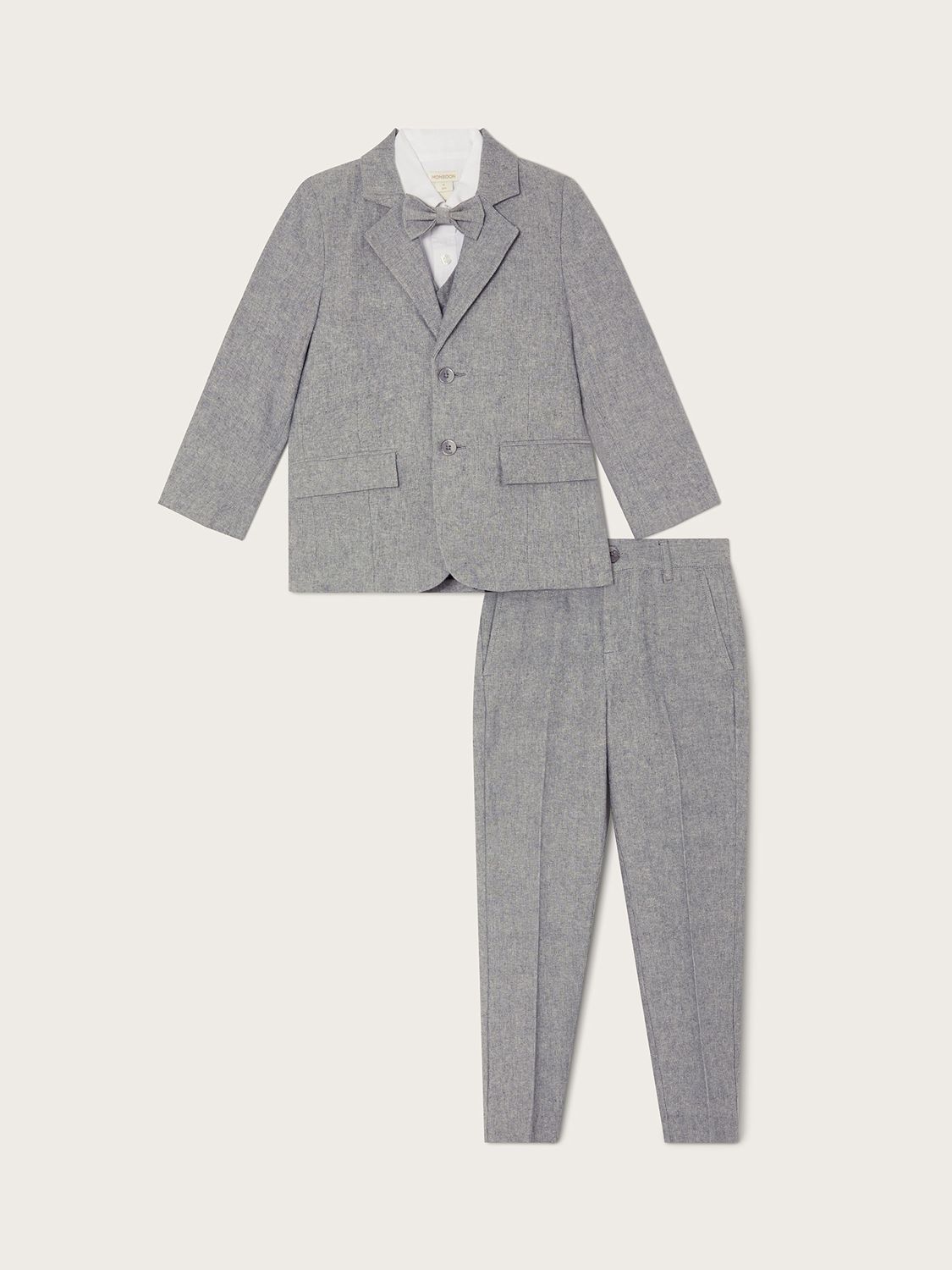 Monsoon Luca Five Piece Smart Suit in Grey | Endource