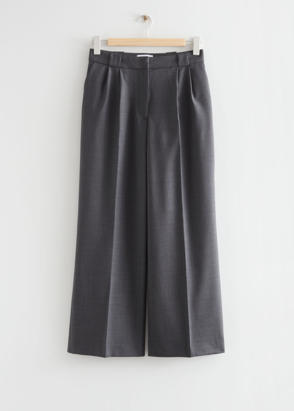 & OTHER STORIES Relaxed Press Crease Trousers in Grey | Endource