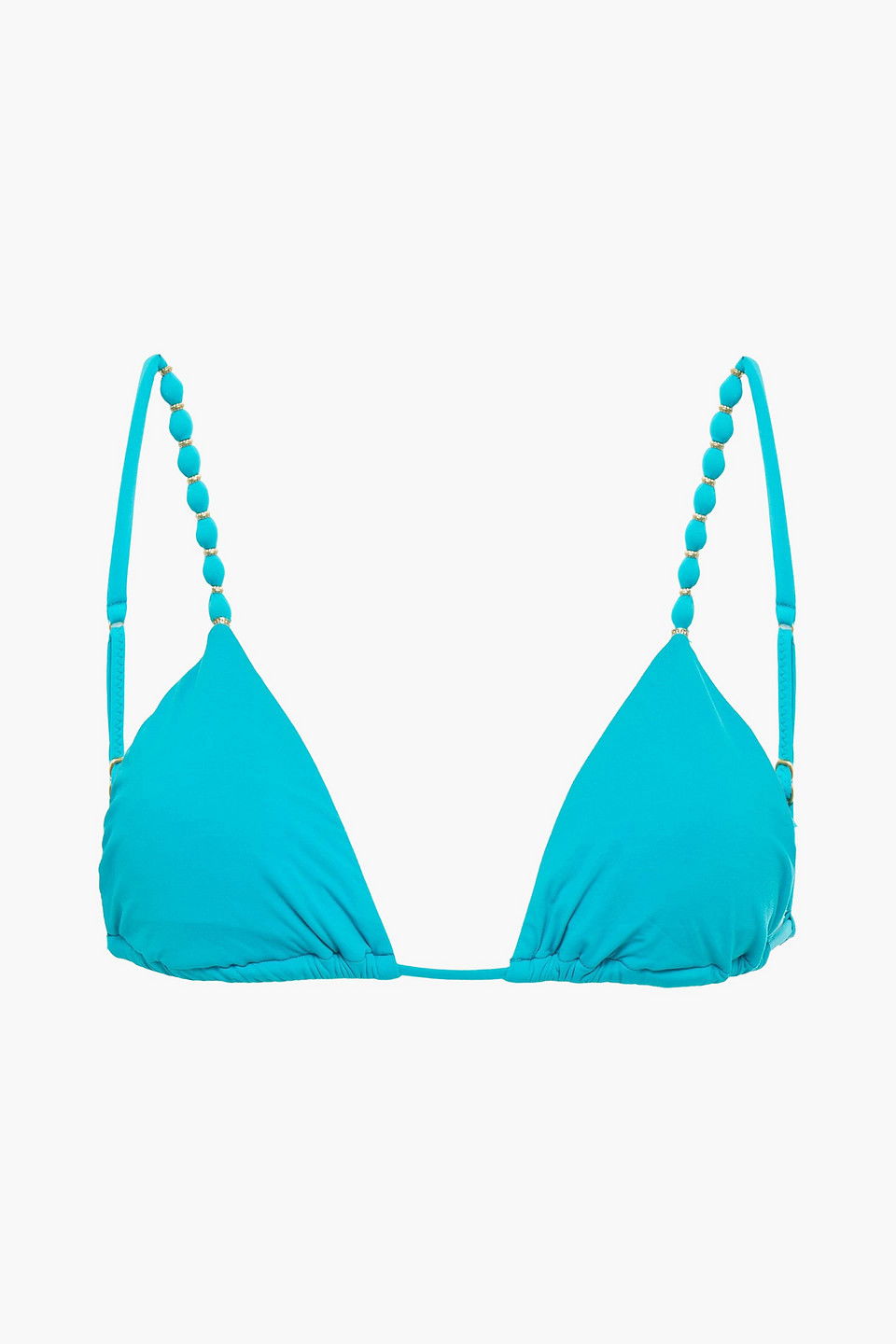 VIX PAULA HERMANNY Embellished Triangle Bikini Top in Blue | Endource