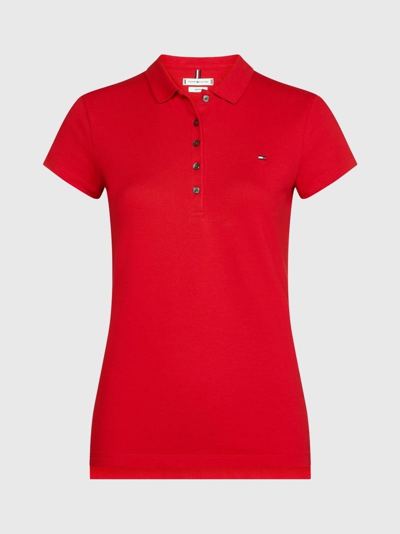 Tommy Hilfiger Heritage Slim Fit Polo Shirt In Apple Red Endource