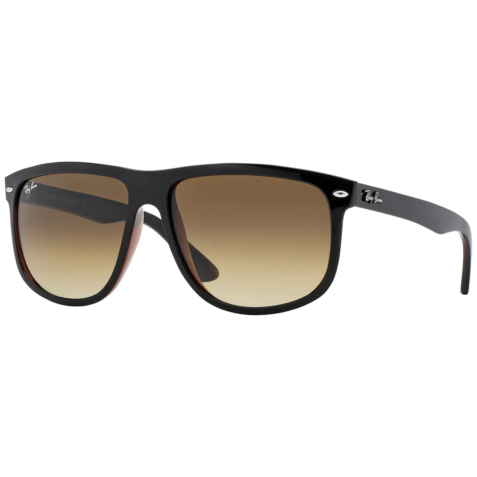 RAY-BAN RB4147 Men's Square Sunglasses in Black/Brown | endource