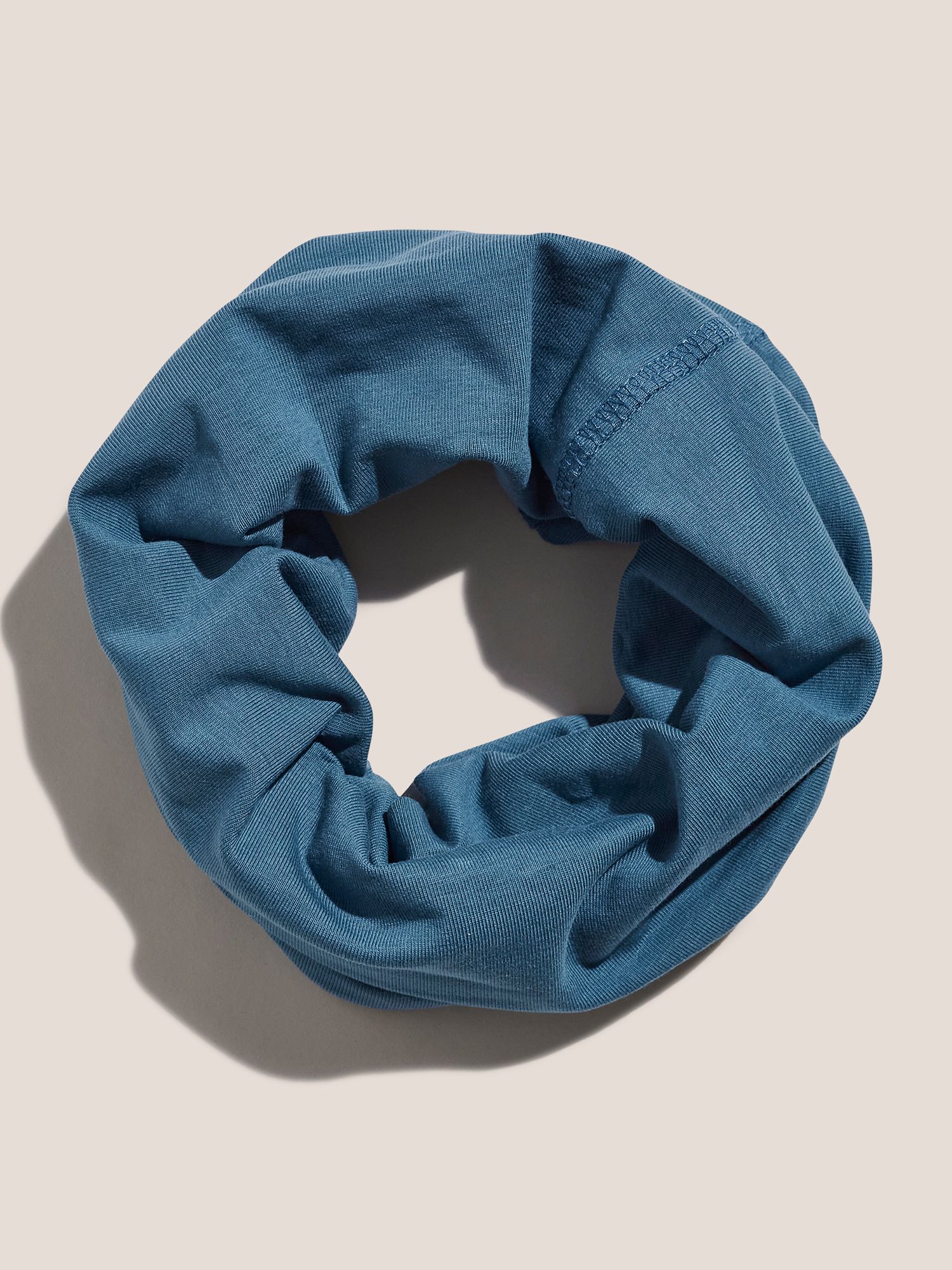 WHITE STUFF Cotton Jersey Snood in Teal | endource