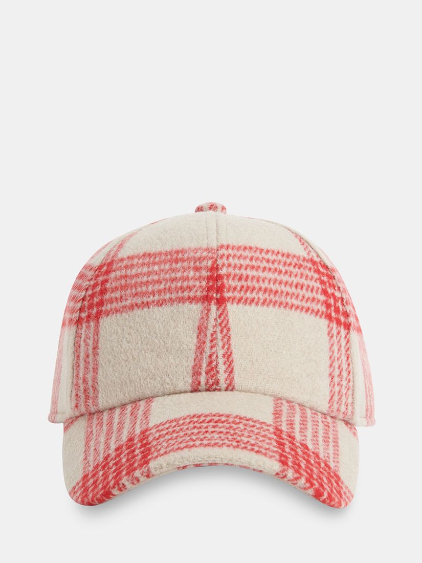 WHISTLES Check Wool Blend Baseball Cap | endource