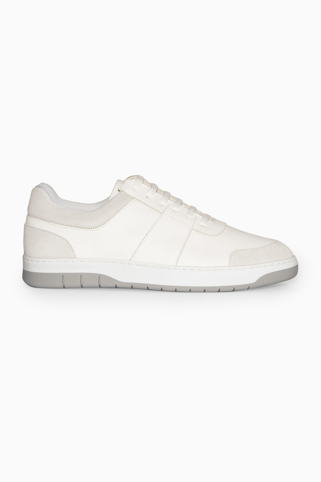 COS Leather And Suede Trainers in WHITE | endource