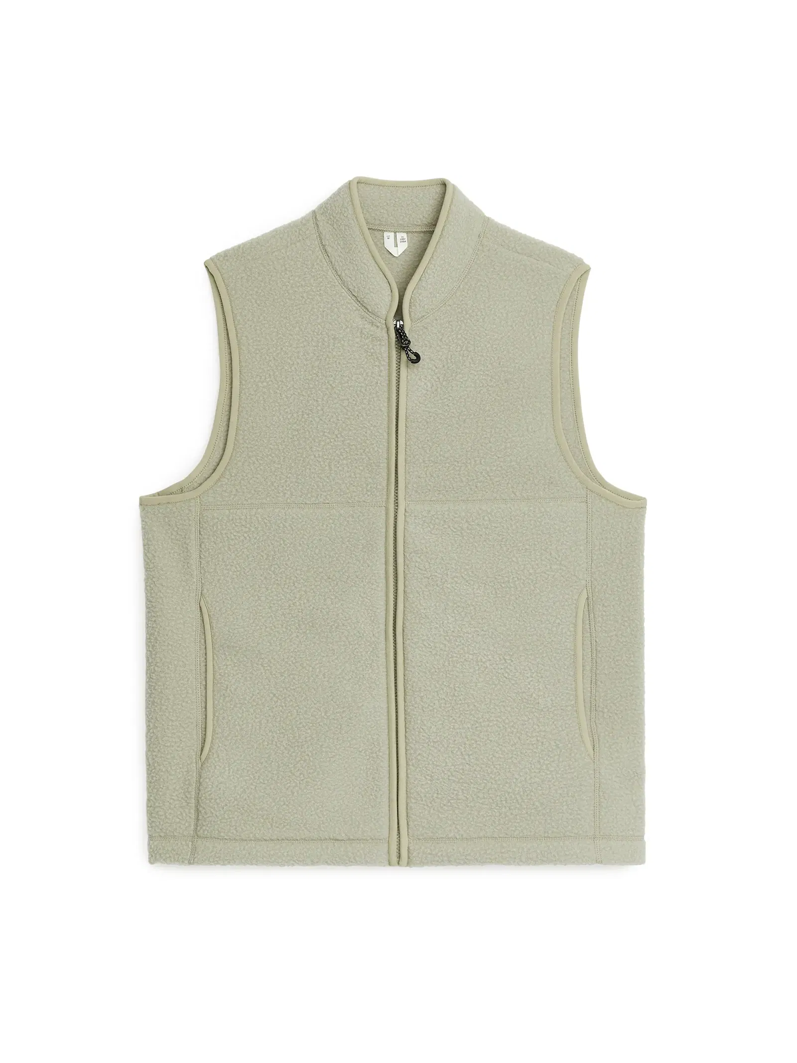 ARKET Active Fleece Vest in Beige | endource