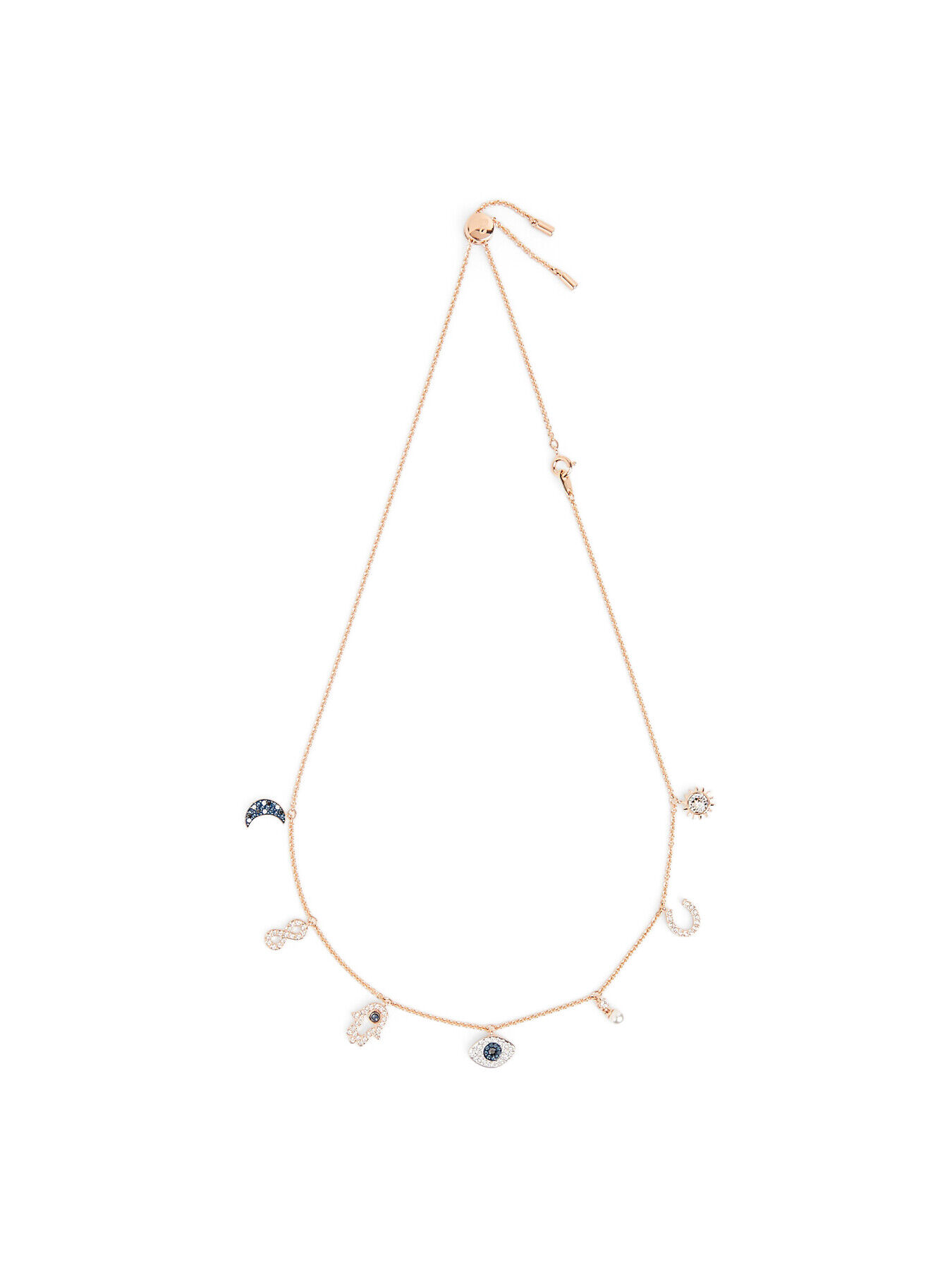 SWAROVSKI Swarovski Symbolic Necklace in Blue/Rose gold tone plated ...