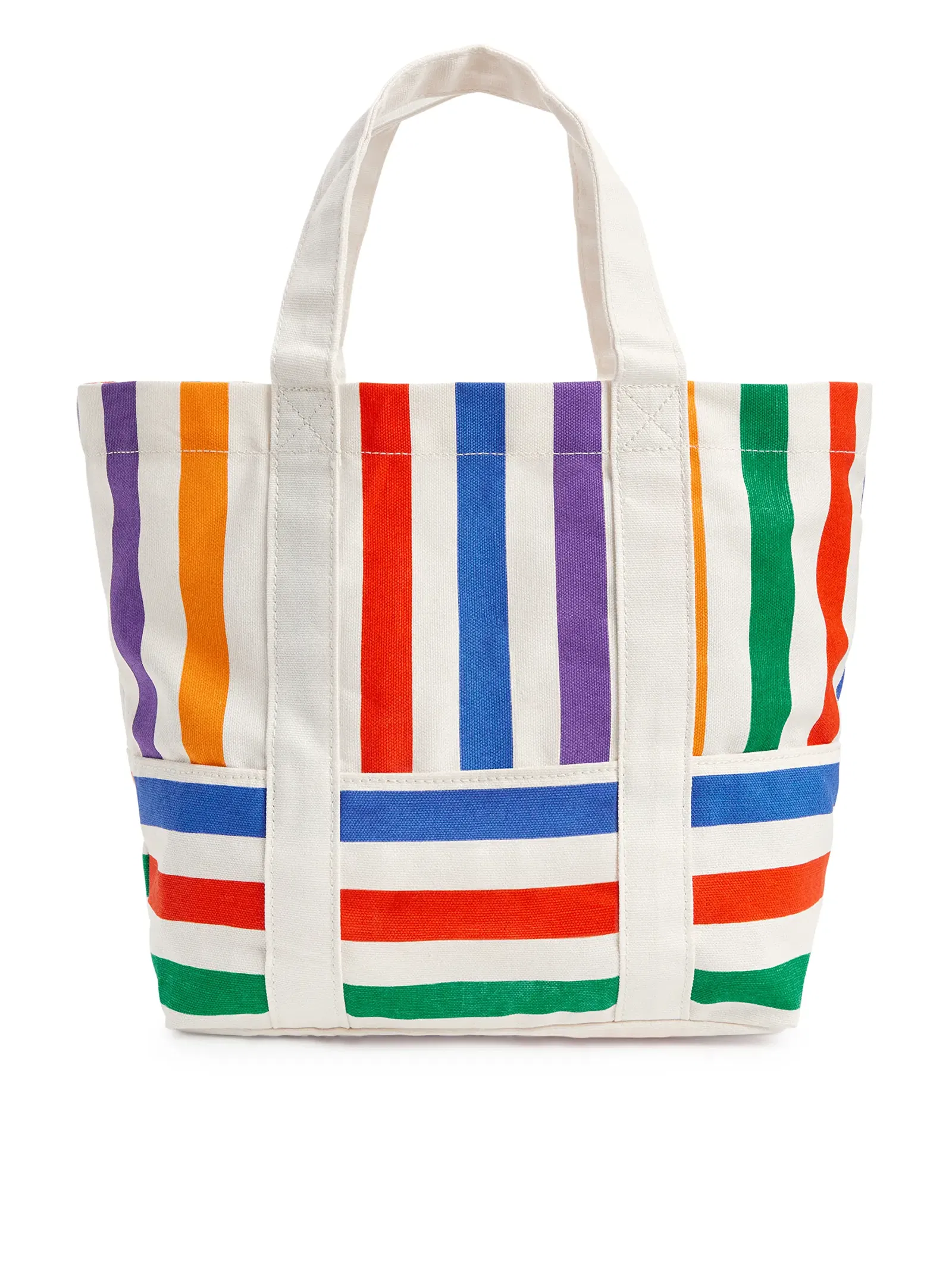 ARKET Canvas Beach Bag in Off White | endource