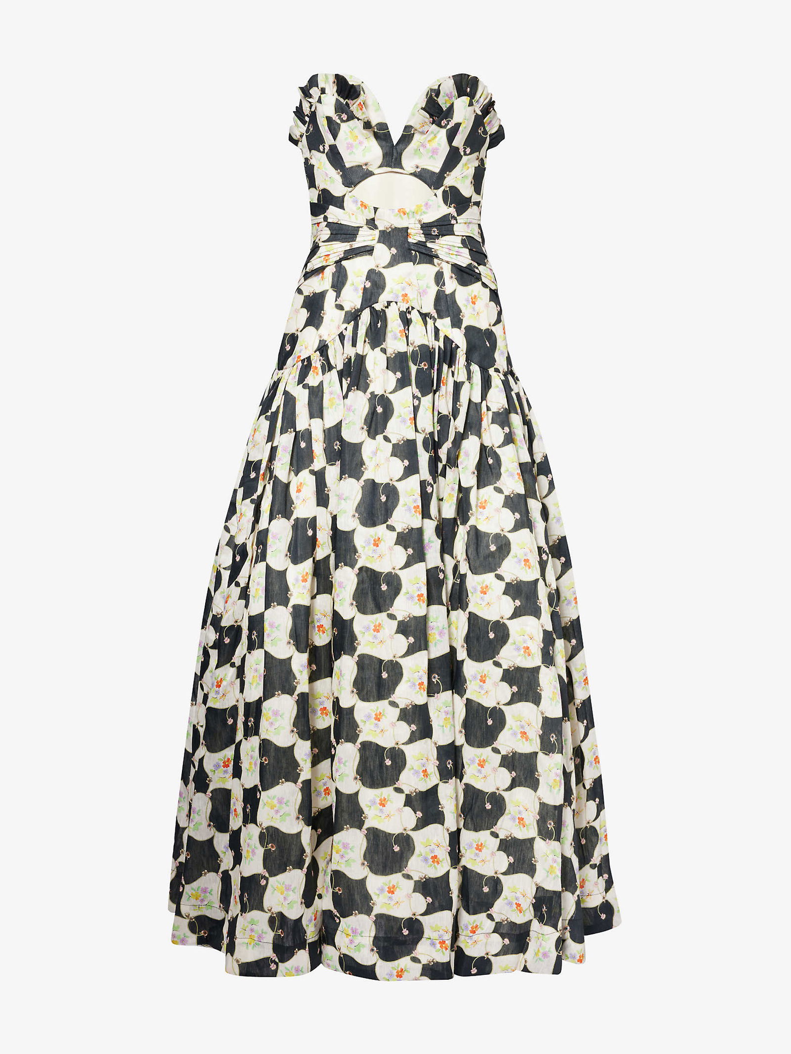 ALÉMAIS Venus Abstract-Pattern Maxi Dress | endource