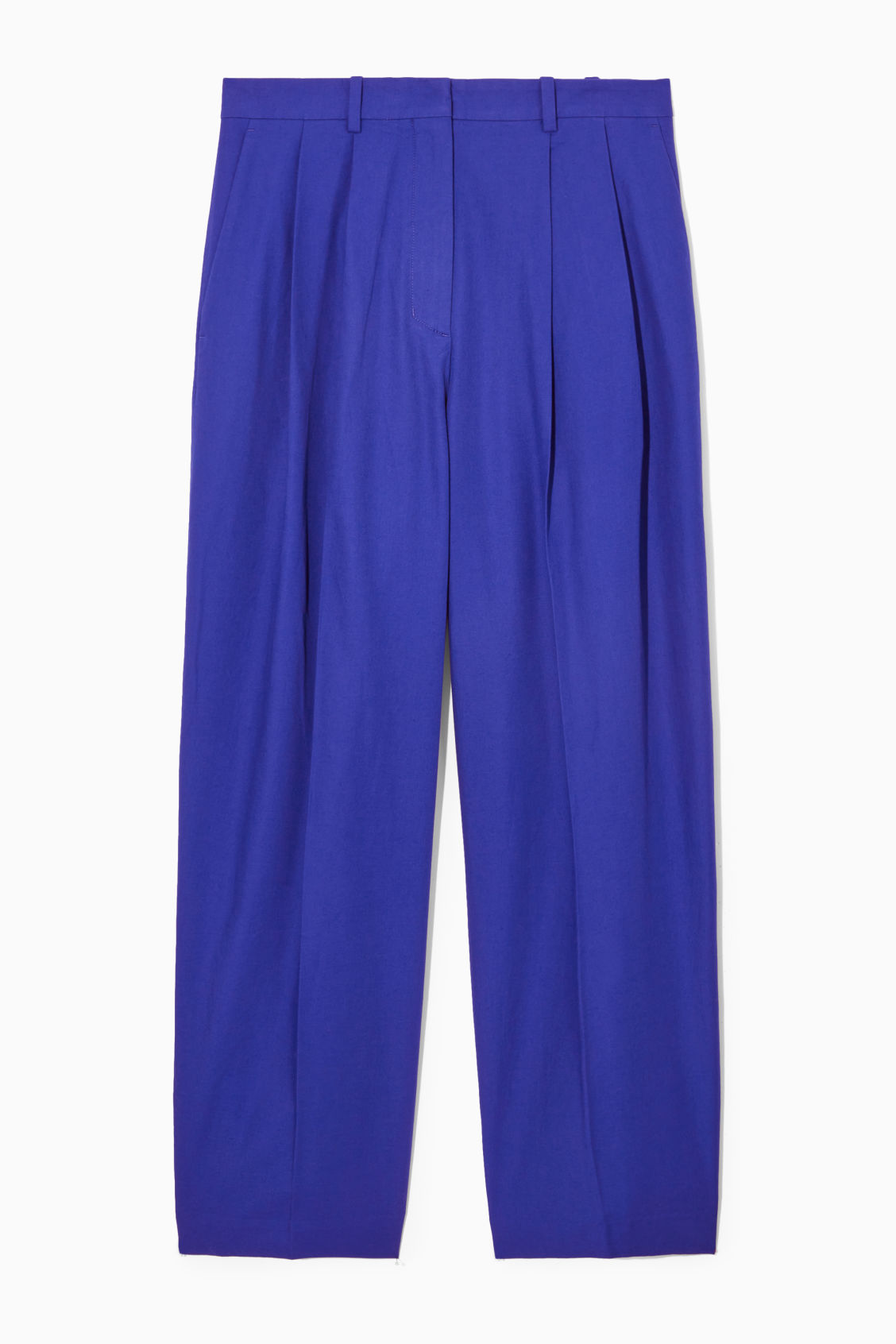 COS Wide-Leg Tailored Trousers in BRIGHT BLUE | endource